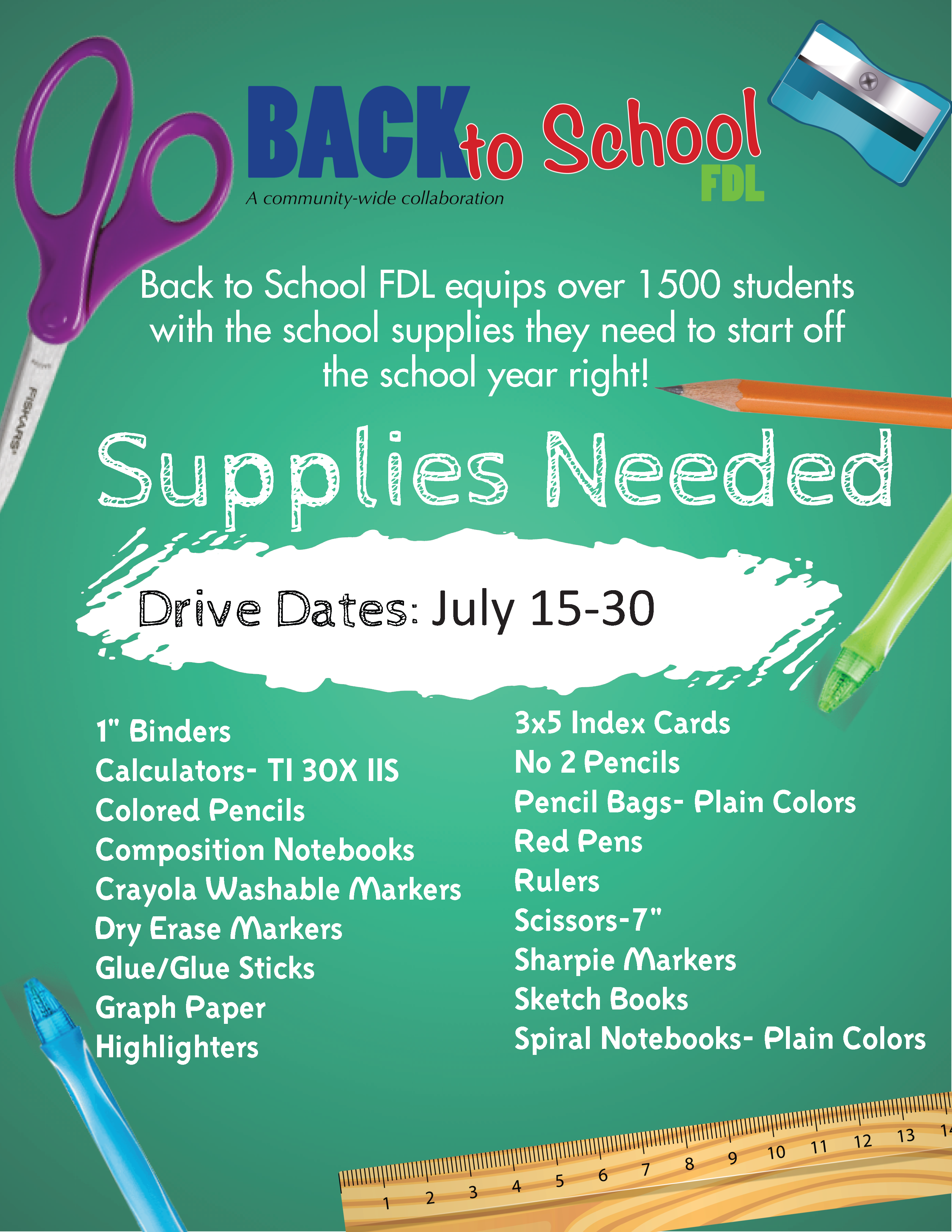 Donate to Back to School FDL School Supplies Drive - Holy Family ...