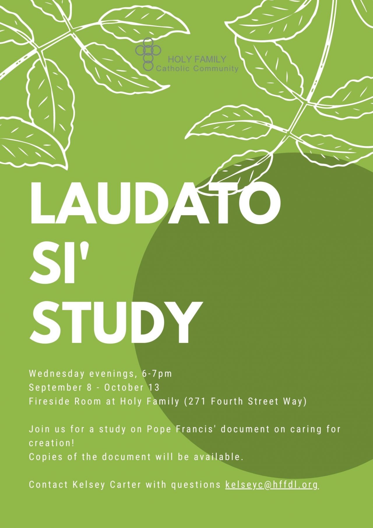 Laudato Si' Study - Holy Family Catholic Church