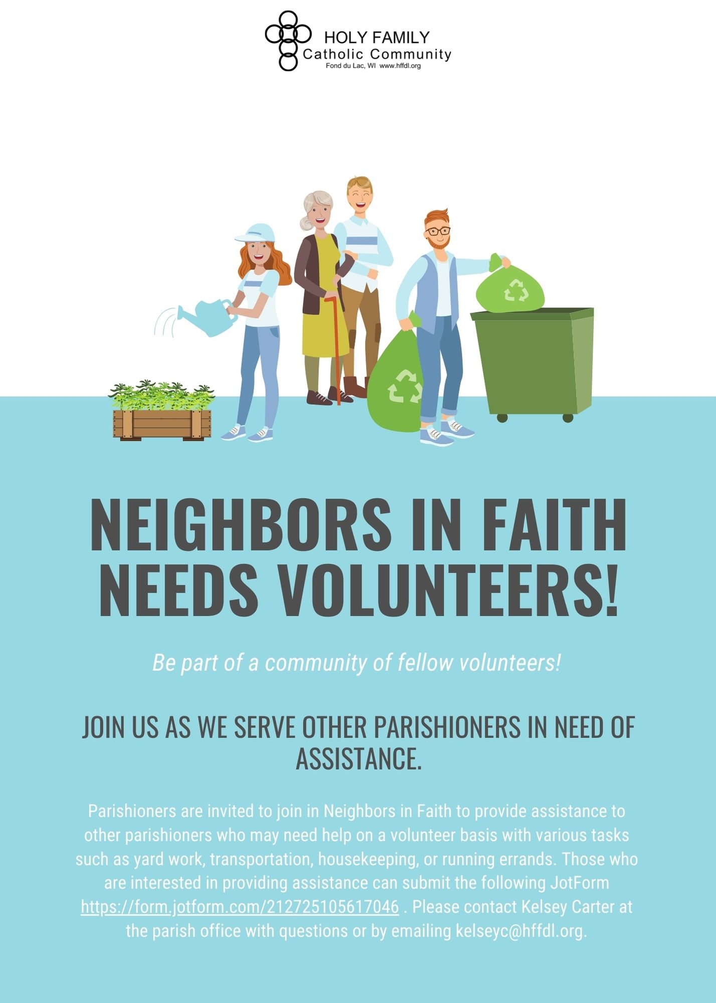 Holy Family launches Neighbors in Faith program - Holy Family Catholic ...