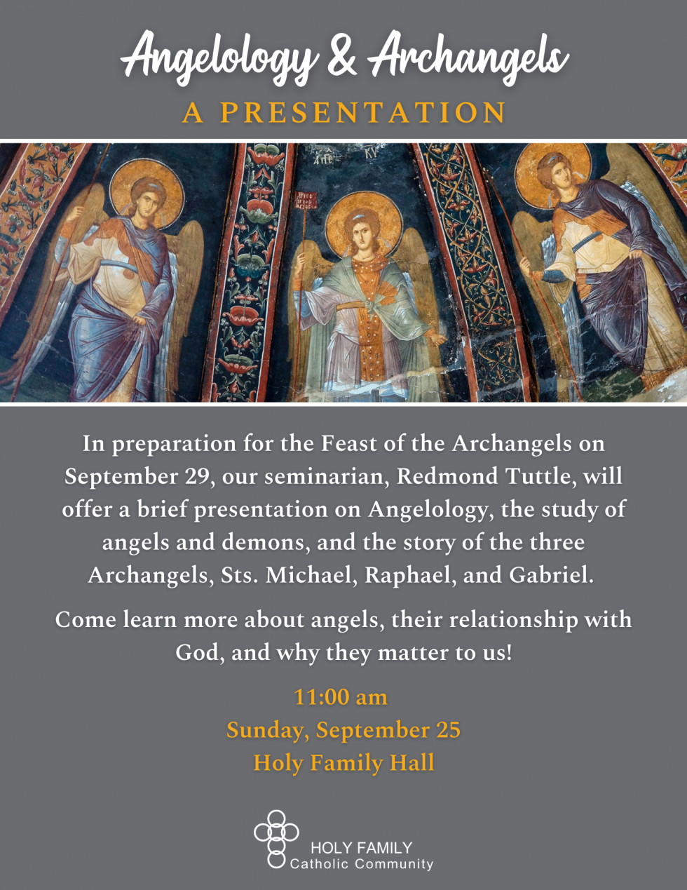 Angelology & Archangels - Holy Family Catholic Church
