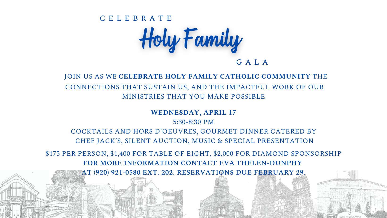Celebrate Holy Family Gala Event to return in April - Holy Family ...