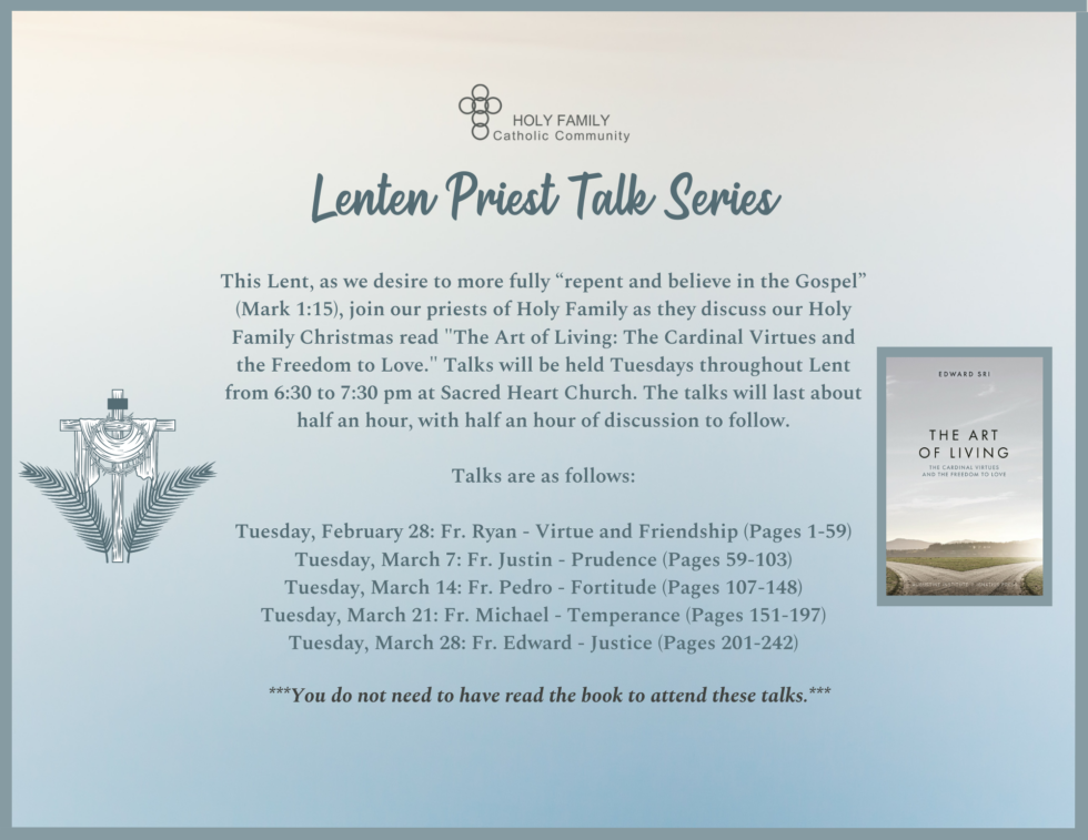 Lenten Priest Talk Series - Holy Family Catholic Church