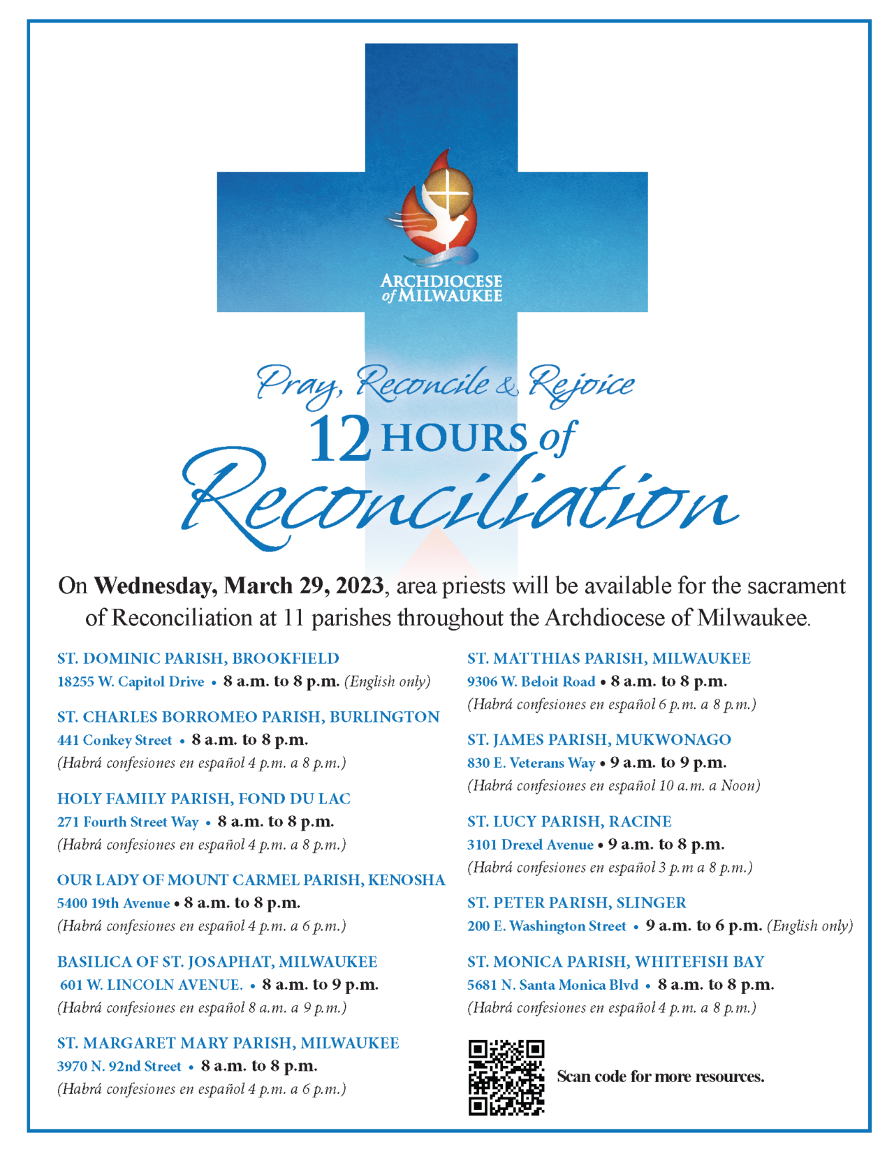 Pray, Rejoice & Reconcile: 12 Hours of Reconciliation - Holy Family ...