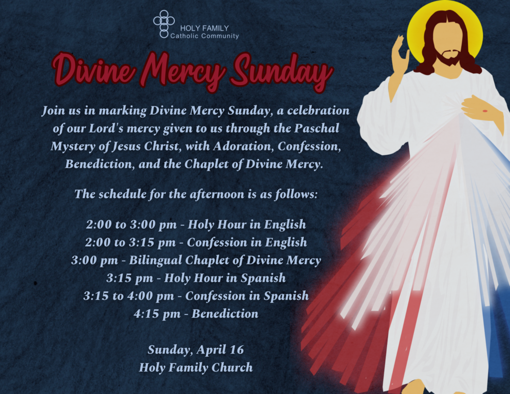 Divine Mercy Sunday - Holy Family Catholic Church