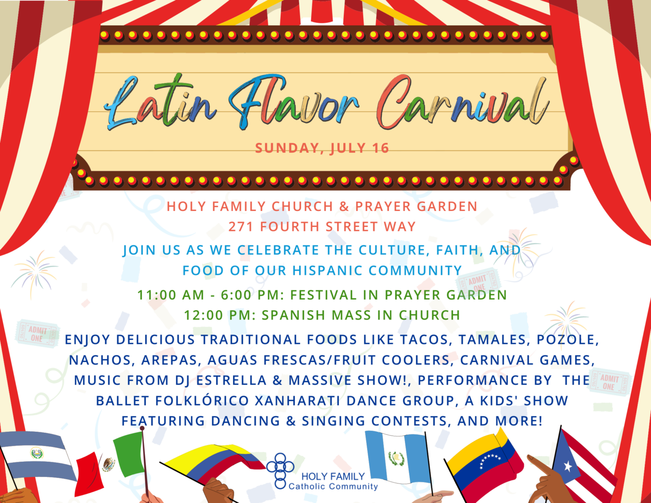 Latin Flavor Carnival/Carnaval Sabor Latino - Holy Family Catholic Church