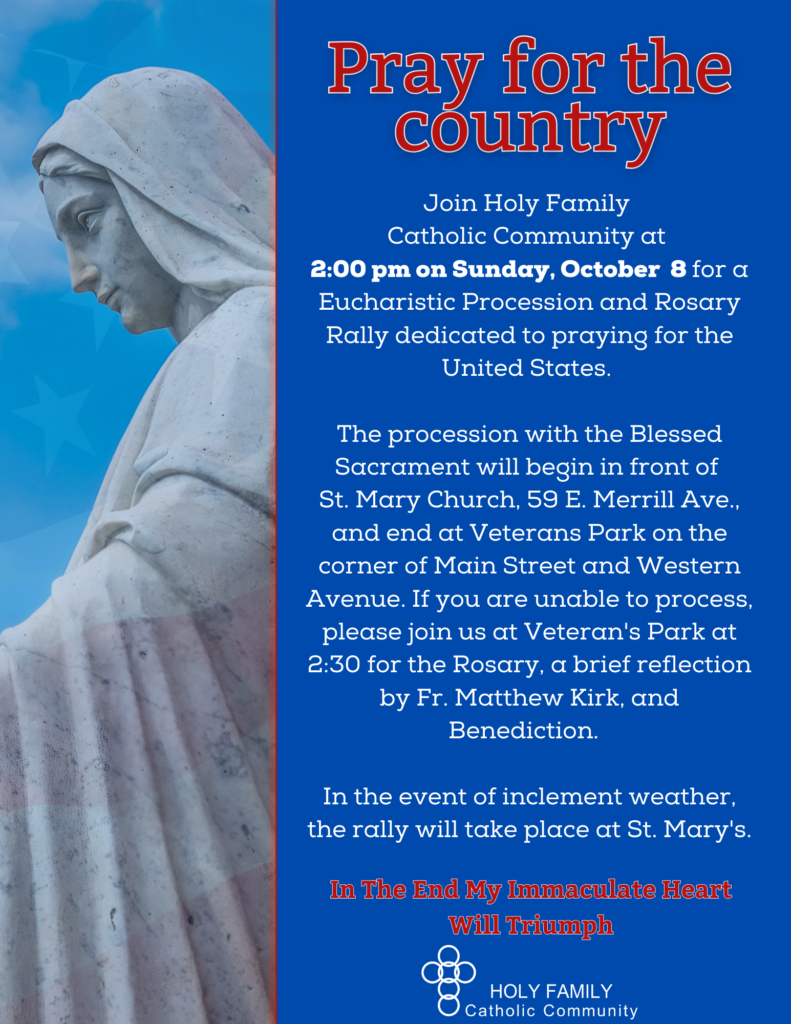 Eucharistic Procession & Rosary Rally - Holy Family Catholic Church