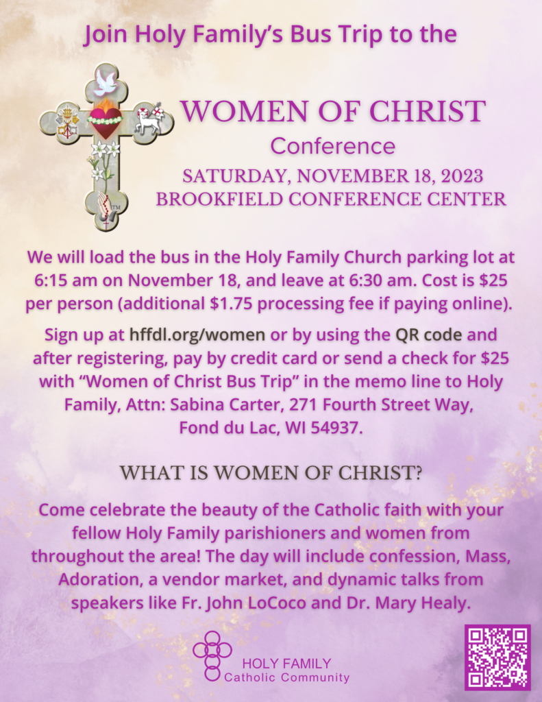Women of Christ Bus Trip - Holy Family Catholic Church