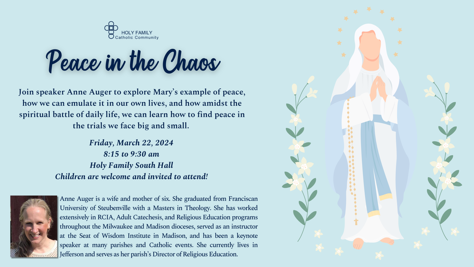 Peace in the Chaos - Holy Family Catholic Church