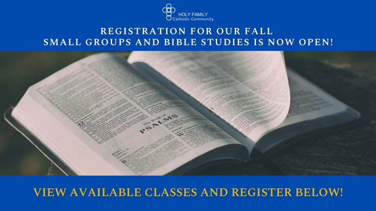 Small Groups & Bible Study - Holy Family Catholic Church